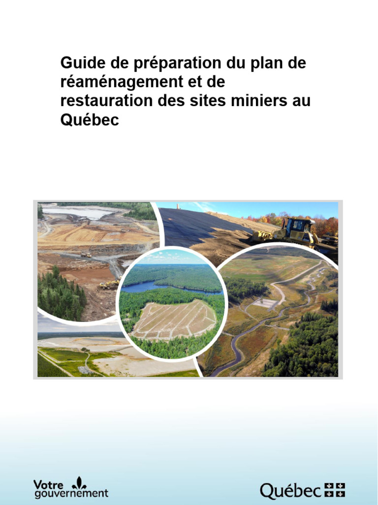 Guide de restauration des sites miniers Québec | PDF | Environnement ...
