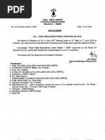 CIL Executive Leave Rules Amendments | PDF | Fuel Production | Petroleum