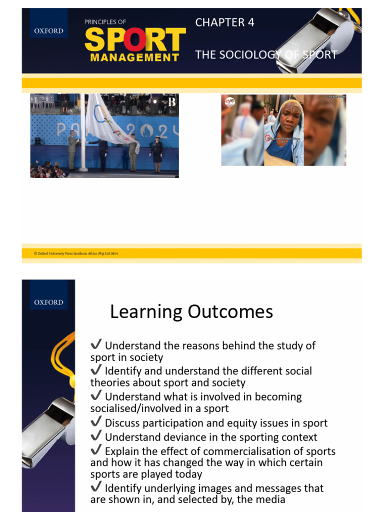 Sport Man Lecture 4 | PDF | Deviance (Sociology) | Socialization
