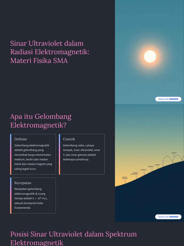 Sinar Ultraviolet: Manfaat dan Risiko | PDF