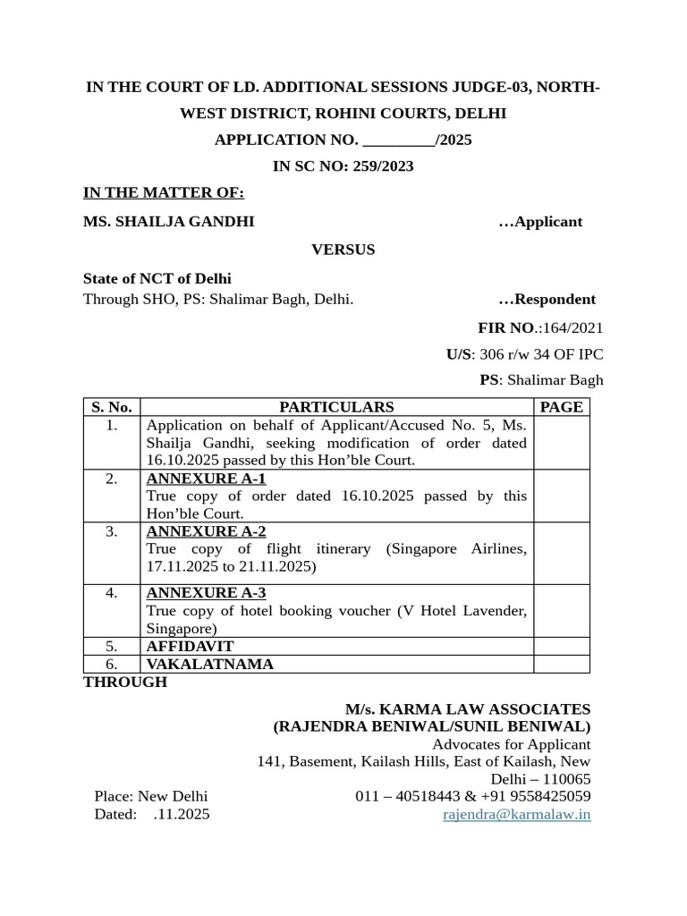 Appeal For Modification of Order | PDF | Affidavit | Justice