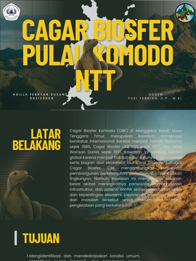 Cagar Biosfer Pulau Komodo NTT | PDF