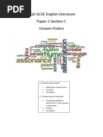 English Literature Unseen Poetry Paper AQA | PDF