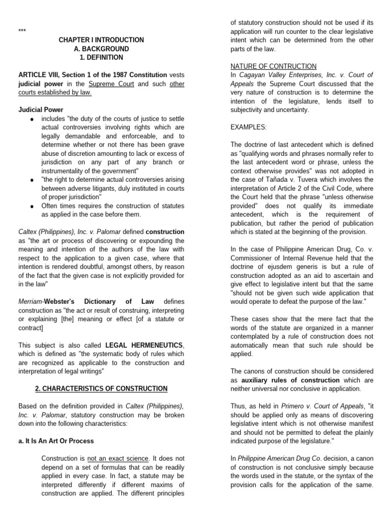 Understanding Statutory Construction | PDF | Statutory Interpretation ...