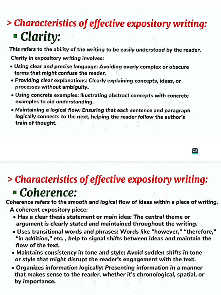 Effective Writing Characteristics | PDF