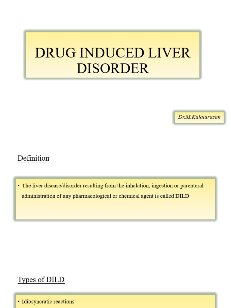 Drug-Induced Liver Disorders Explained | PDF | Hepatitis | Liver