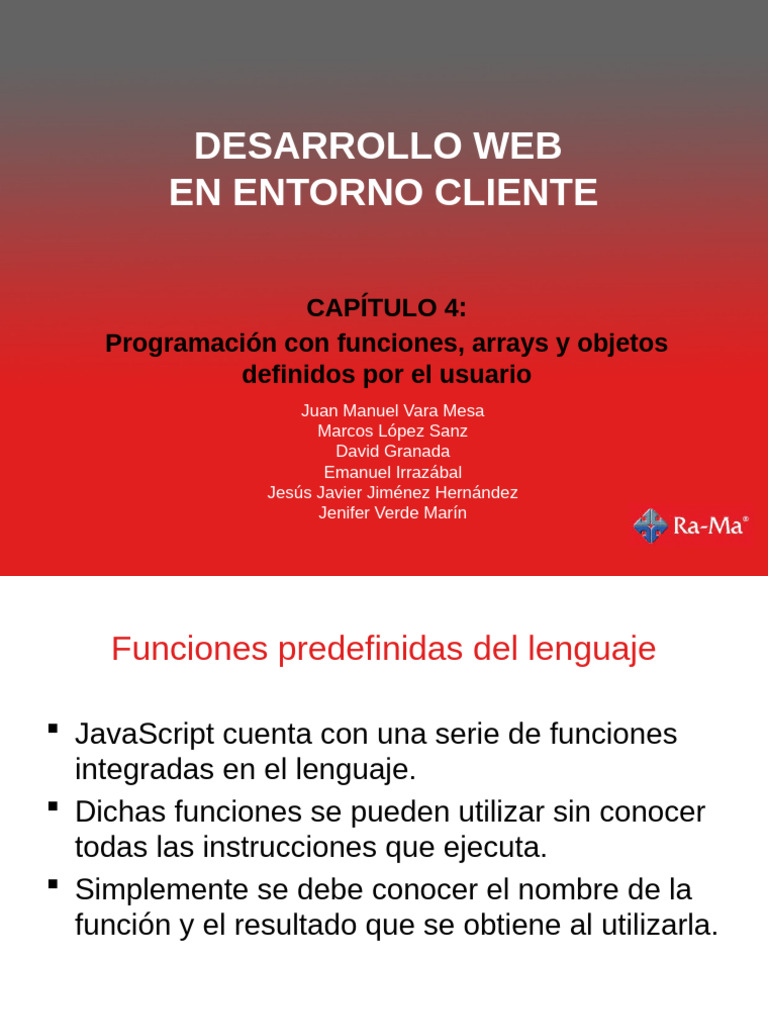 Capitulo 4 Cliente | PDF | Lenguaje de programación | Script Java