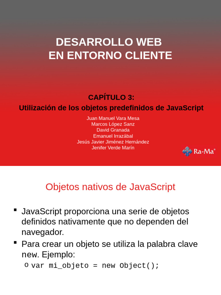 Capitulo 3 Cliente | PDF | Script Java | Red mundial