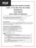 HCF and LCM via Prime Factorization | PDF | Arithmetic | Number Theory