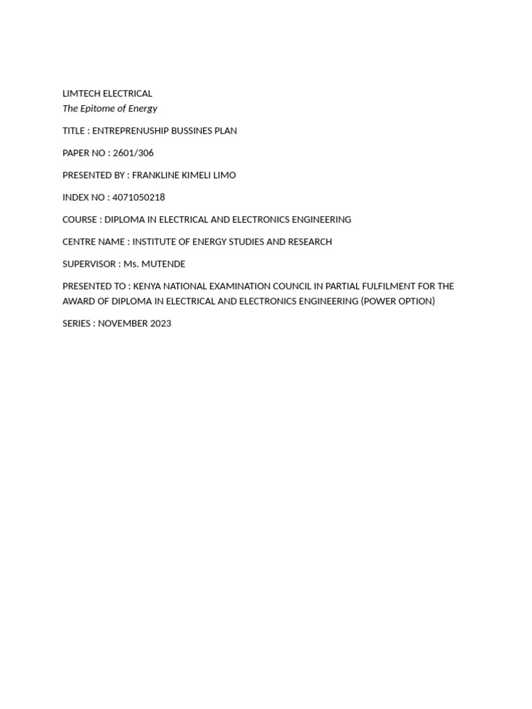 LIMTECH ELECTRICAL | PDF | Working Capital | Taxes