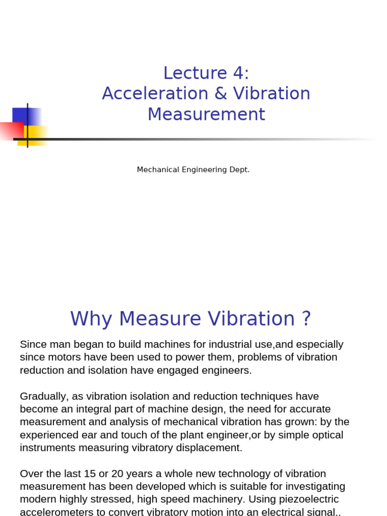 06TKM328lect 03 Acceleration & Vibration Measurement | PDF ...