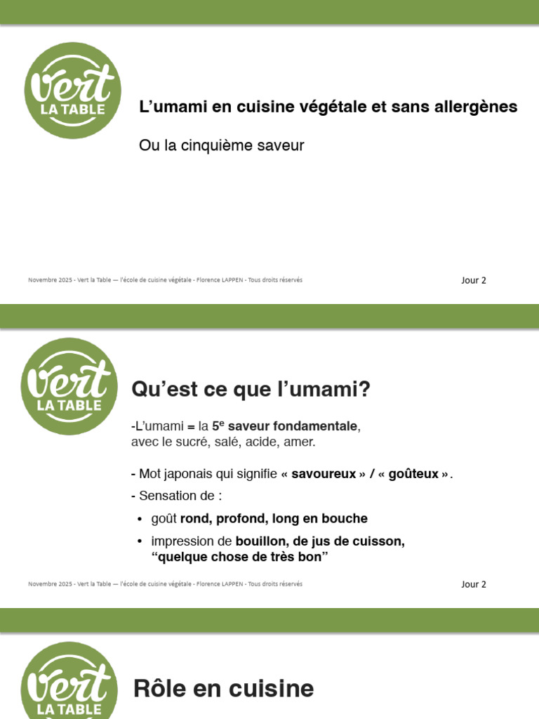 L'Umami : Clé de la Cuisine Végétale | PDF | Umami | Cuisine