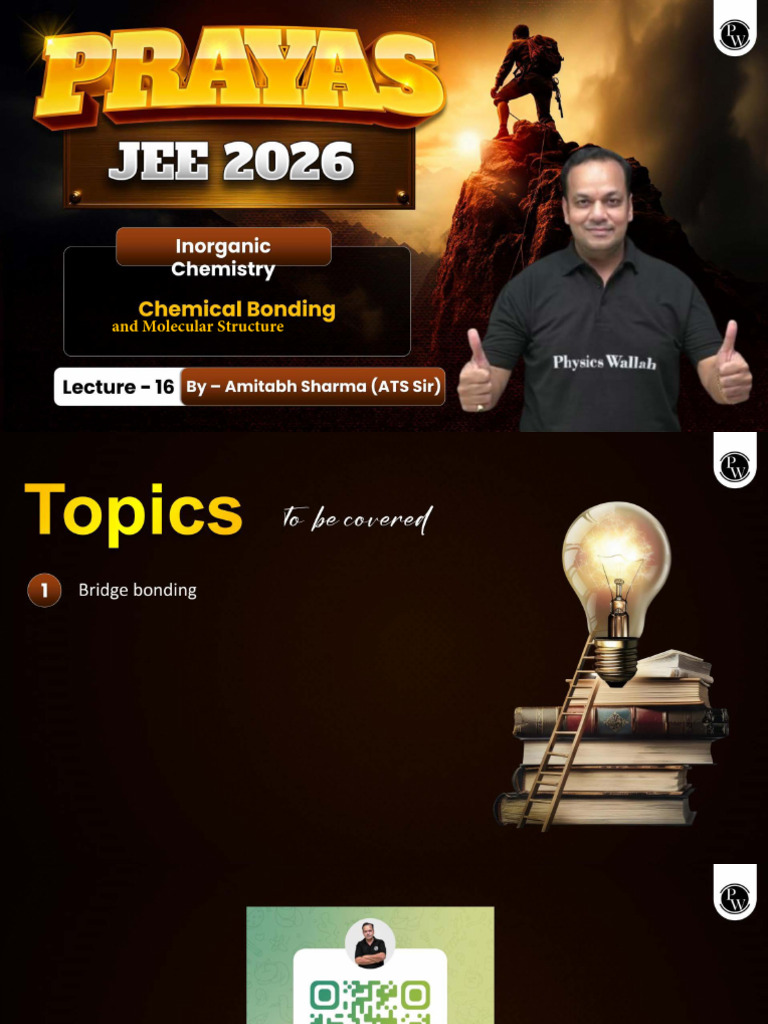 Chemical Bonding and Molecular Structure 16 Class Notes | PDF
