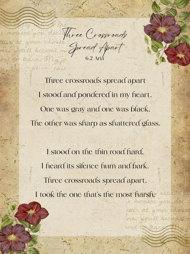Three Crossroads Spread Apart | PDF