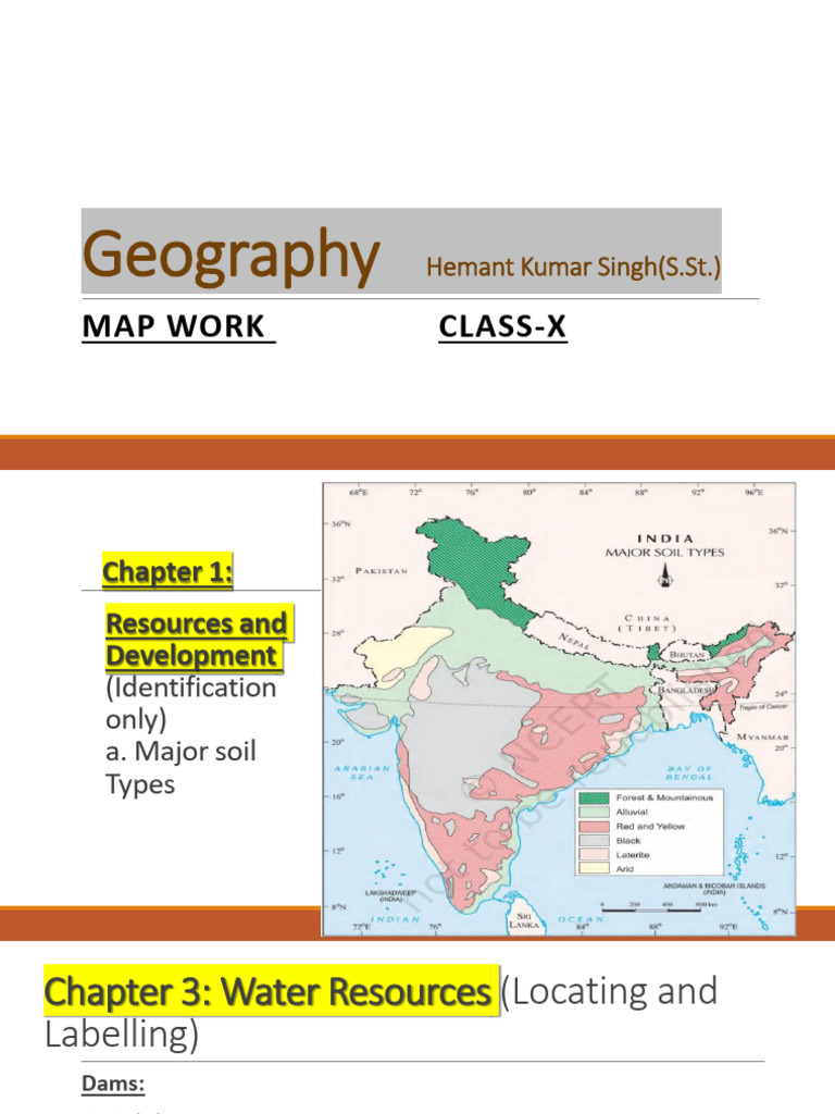 Class X Geography Map Work Guide | PDF