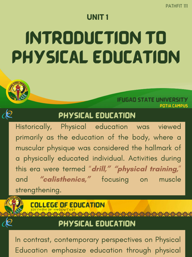 Introduction to Physical Education Concepts | PDF | Anatomical Terms Of ...