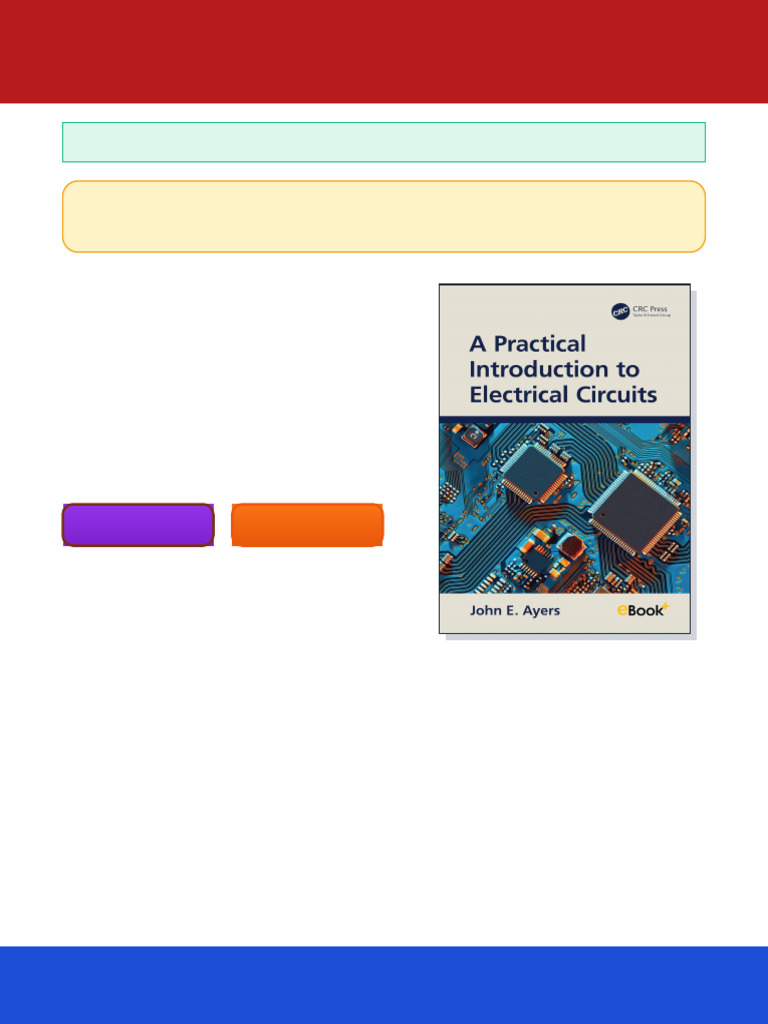 A Practical Introduction to Electrical Circuits John E. Ayers ebook ...