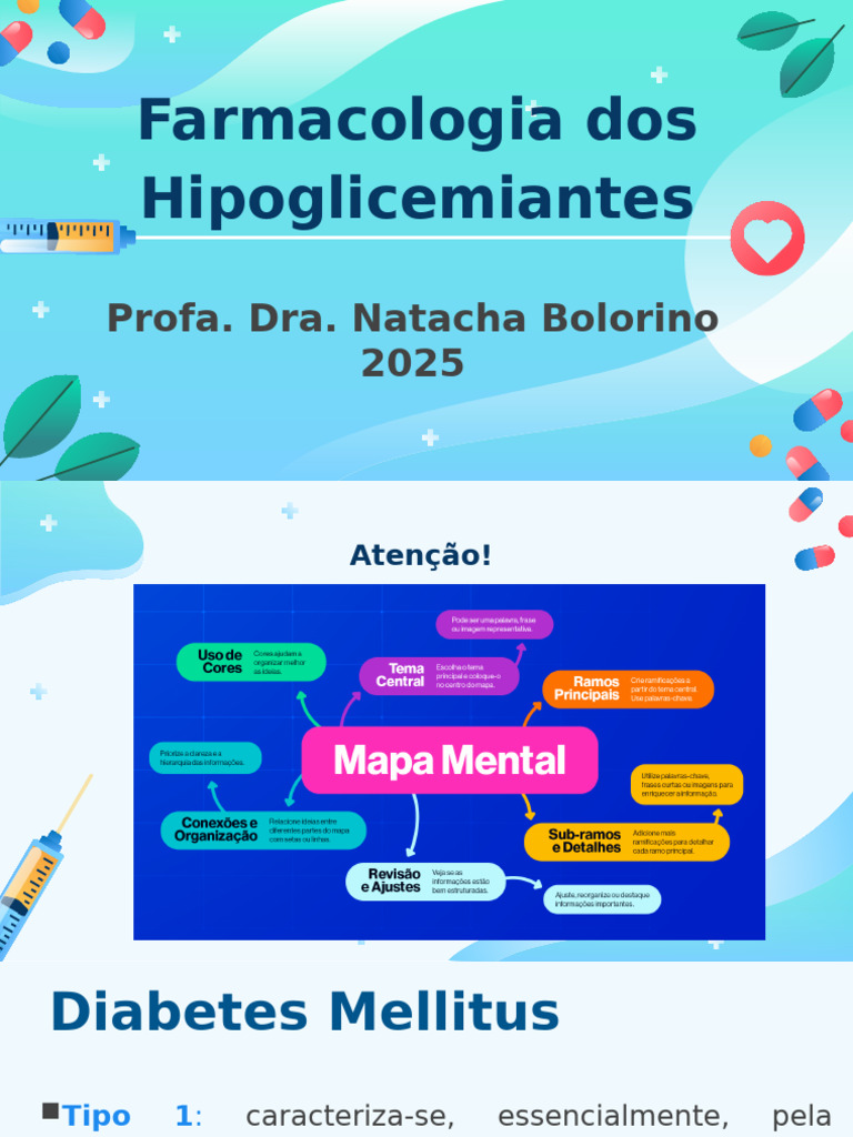 Aula 4 - Farmacologia dos Hipoglicemiantes - Copia | PDF | Diabetes ...