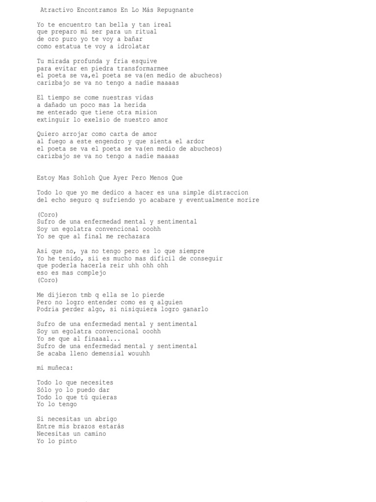 Letras Panda | PDF | Ocio | Entretenimiento (general)