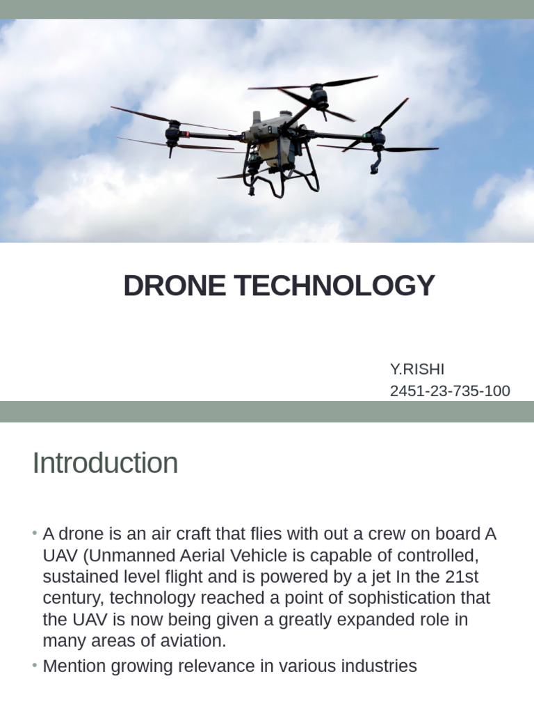 Overview of Drone Technology and Uses | PDF