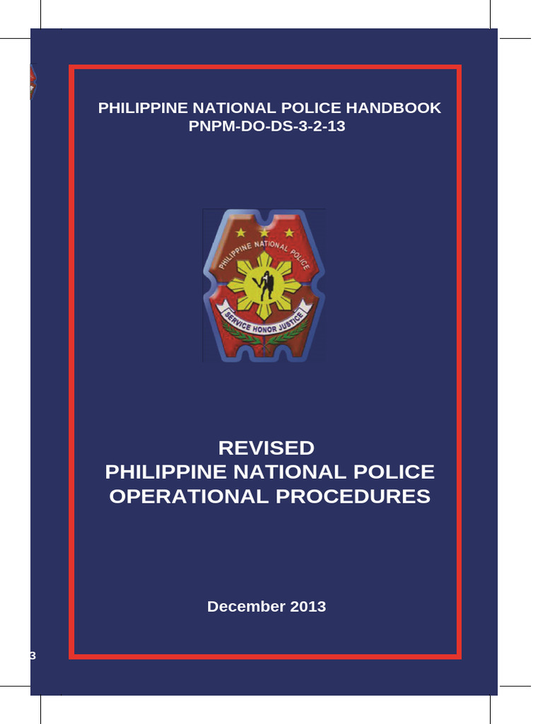 Pnp Operations Manual | PDF | Police | Search Warrant