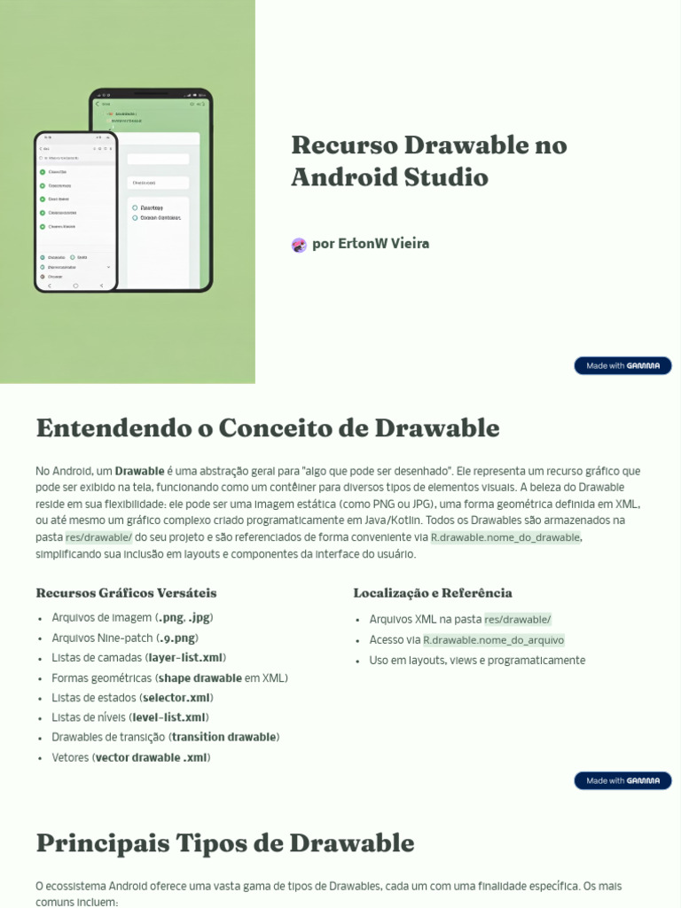 Tipos de Drawables no Android: Guia Completo | PDF | XML | Android ...
