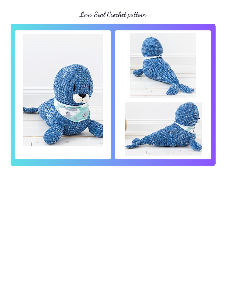Lars Seal Crochet Pattern | PDF | Crochet | Crafts