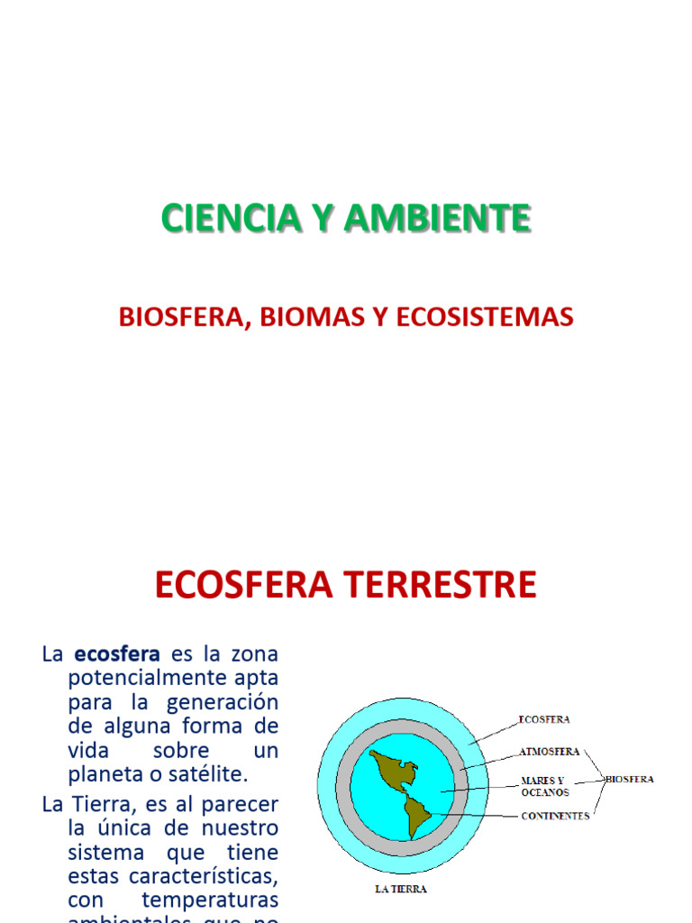 Ciencia y Ambiente Biomas Ecosistemas | PDF | Ecosistema | Red alimentaria