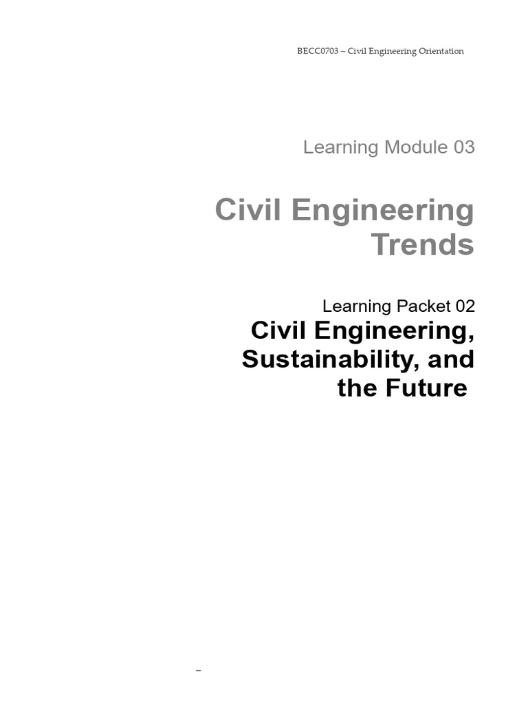 Civil Engineering Trends and Innovations | PDF | Sewage Treatment ...