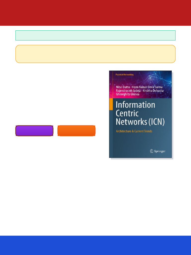 Information Centric Networks ICN Architecture Current Trends Dutta ...
