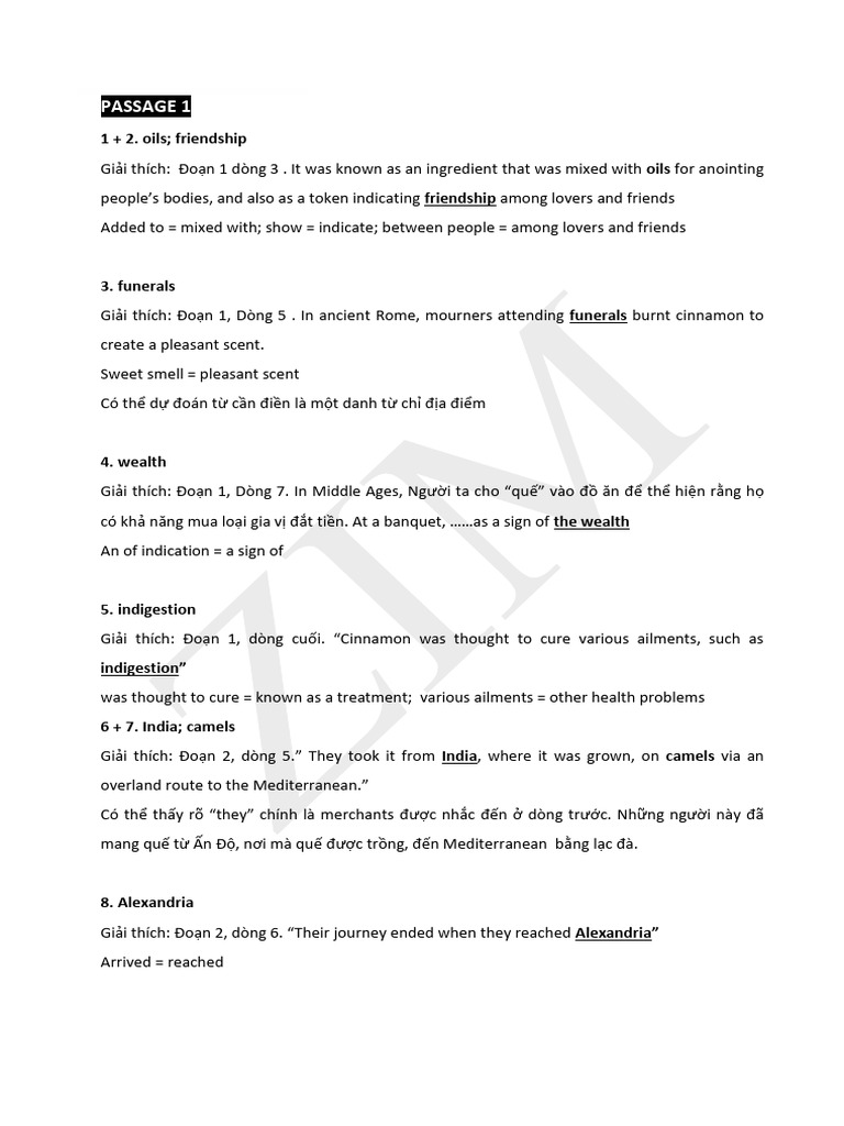HOMEWORK - C13 - T2 - READING Keys - Note Completion + Matching ...