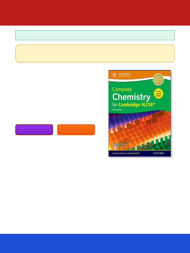 Complete Chemistry For Cambride IGCSERG Student Book 3rd Edition ...