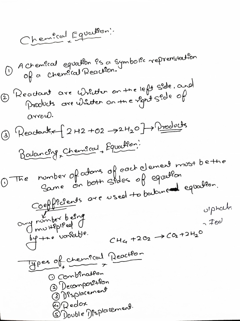 Chemical Reaction and Equation s | PDF