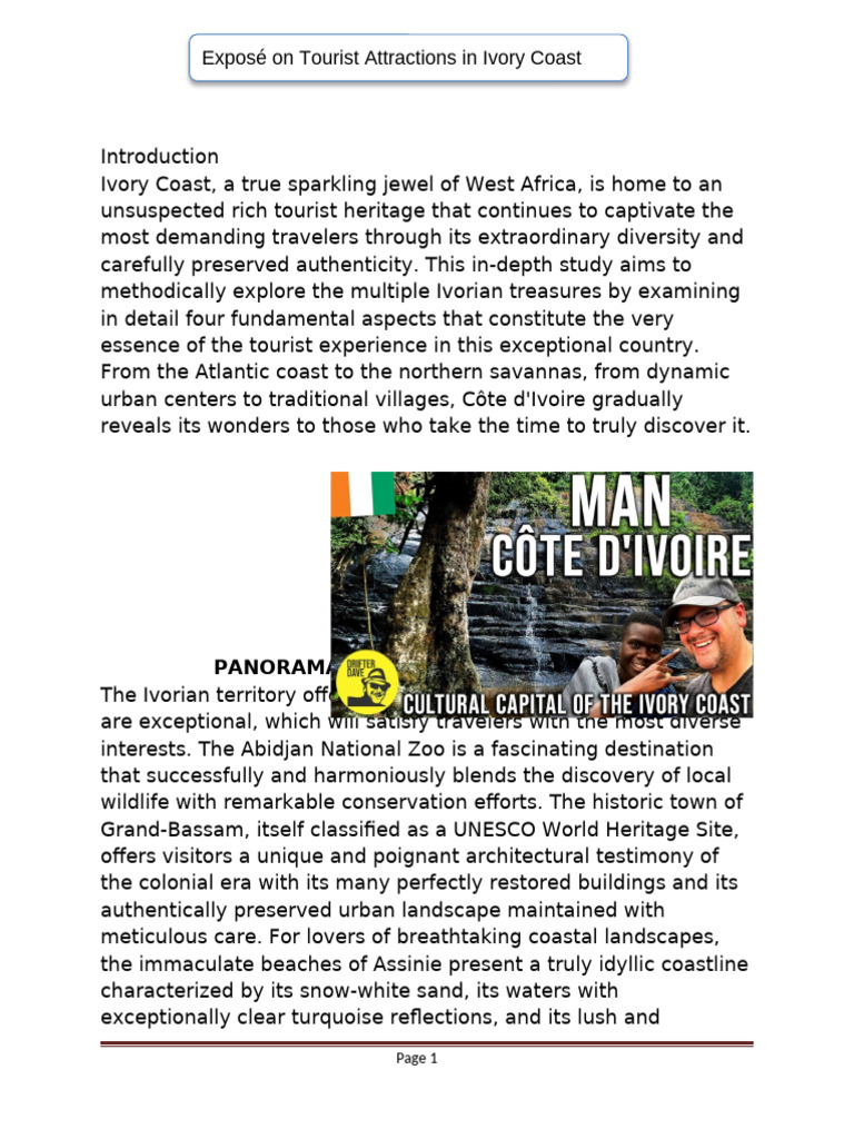 Expose Anglais | PDF | Ivory Coast