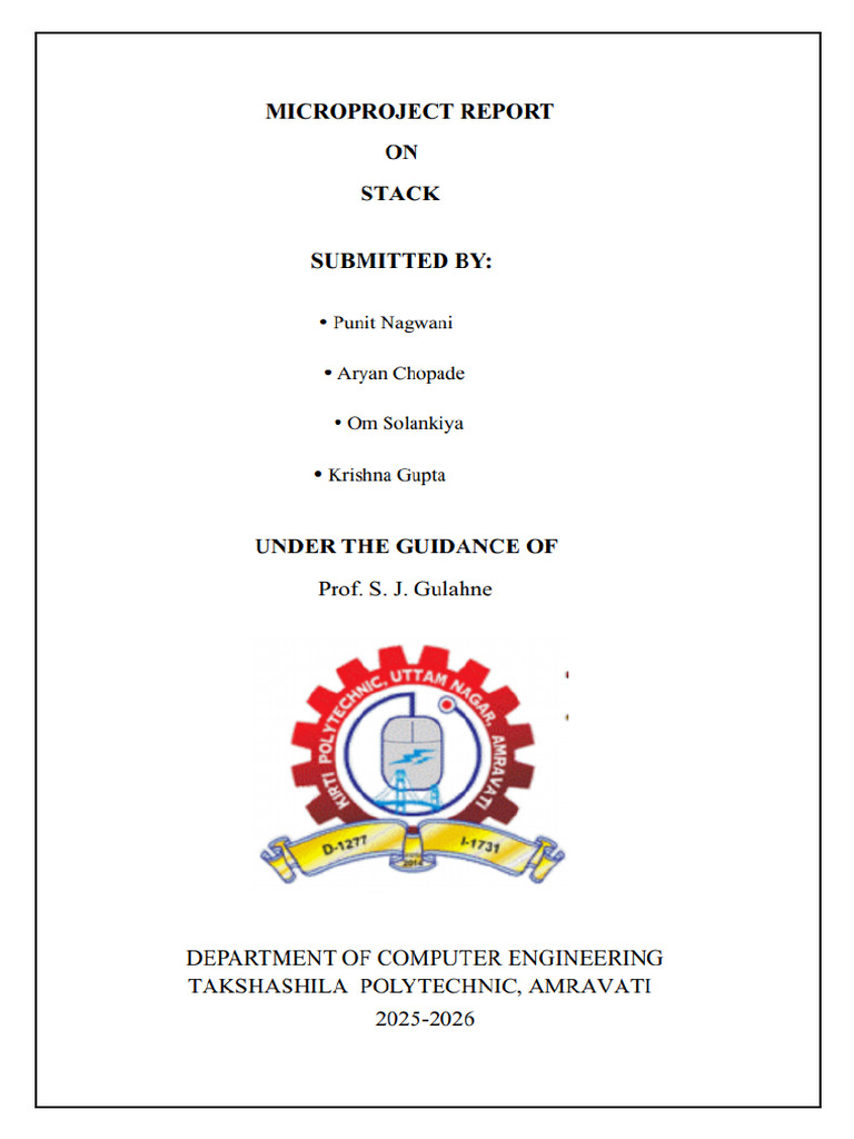 Micro Project | PDF