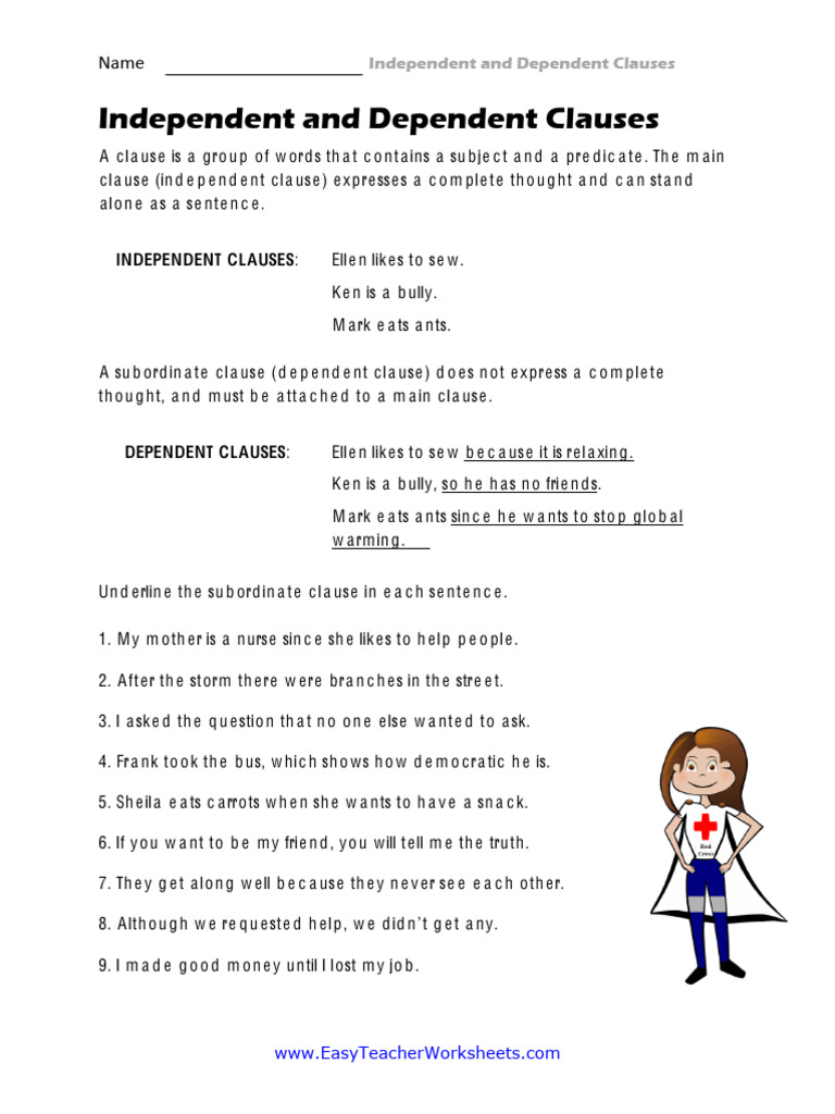 Dependent and Independent Worksheet Three | PDF