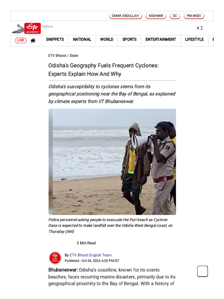 Odisha's Cyclone Vulnerability Explained | PDF | Tropical Cyclones ...