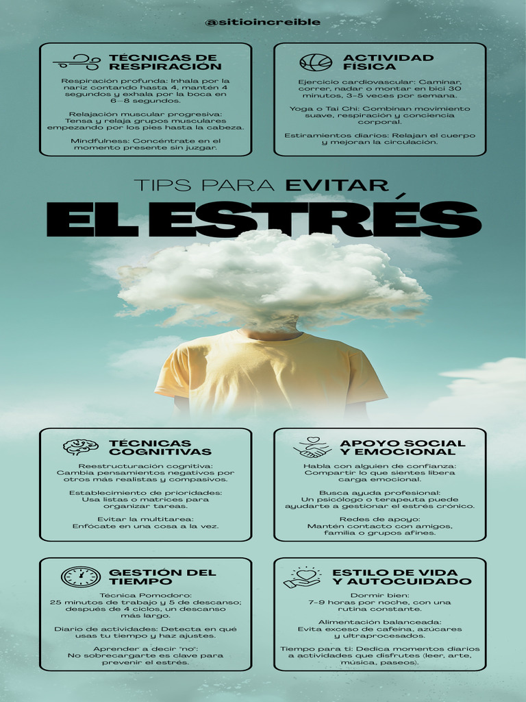 ¿Cómo Evitar El Éstres? | PDF | Ciencias del comportamiento | Sicología