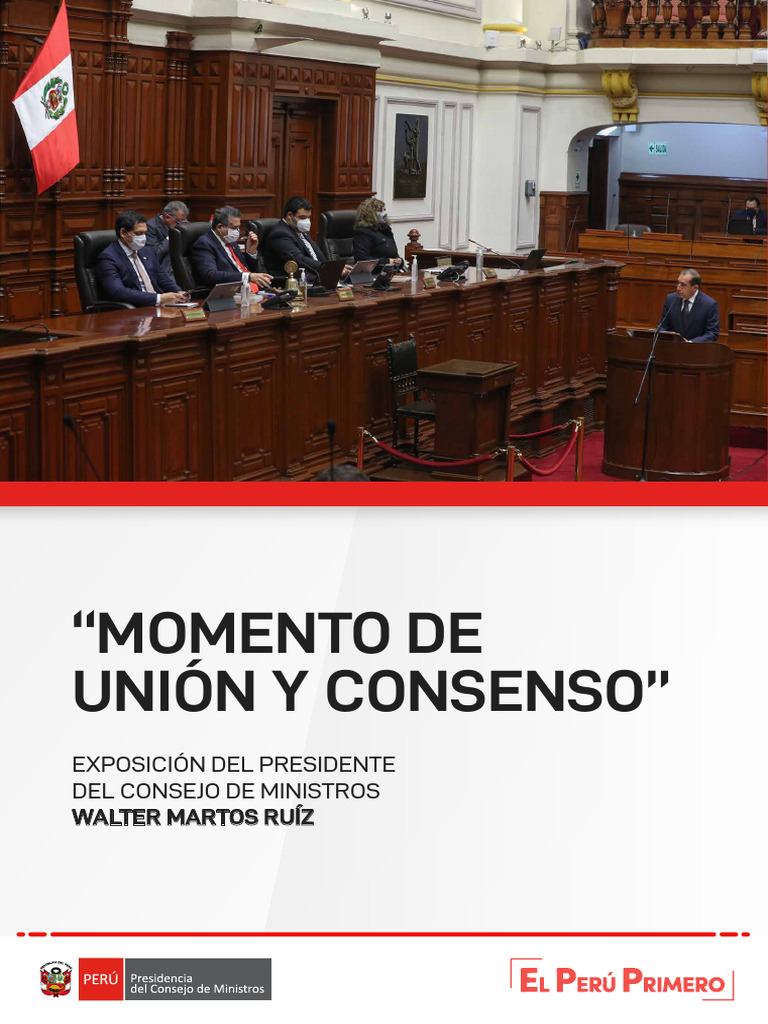 Discurso Del Primer Ministro Walter Martos - 11.08.20 | PDF | Perú