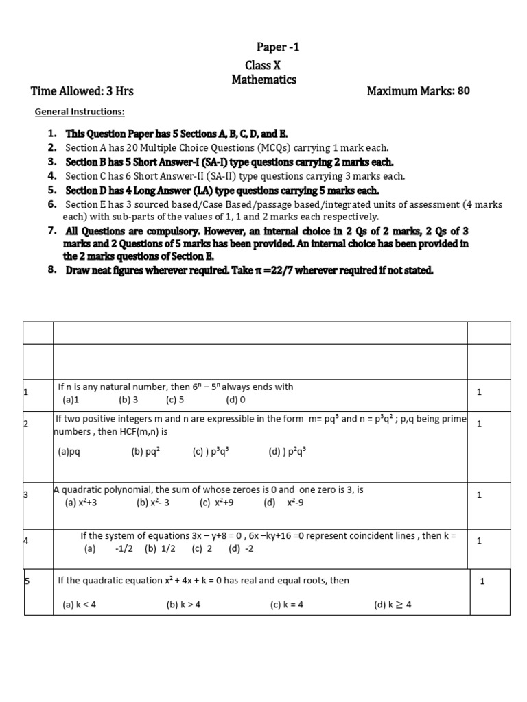 Test Paper-1 (Complte) | PDF | Area | Sphere