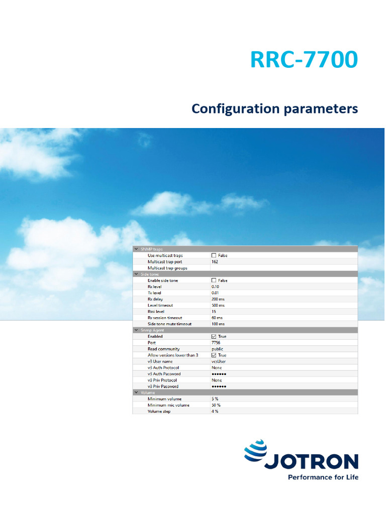 RRC-7700_Configuration_Paramters.revD | PDF | Computer Network | Local ...