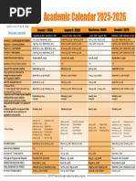 GCU 2025-2026 Academic Calendar | PDF | Academic Term | Academia