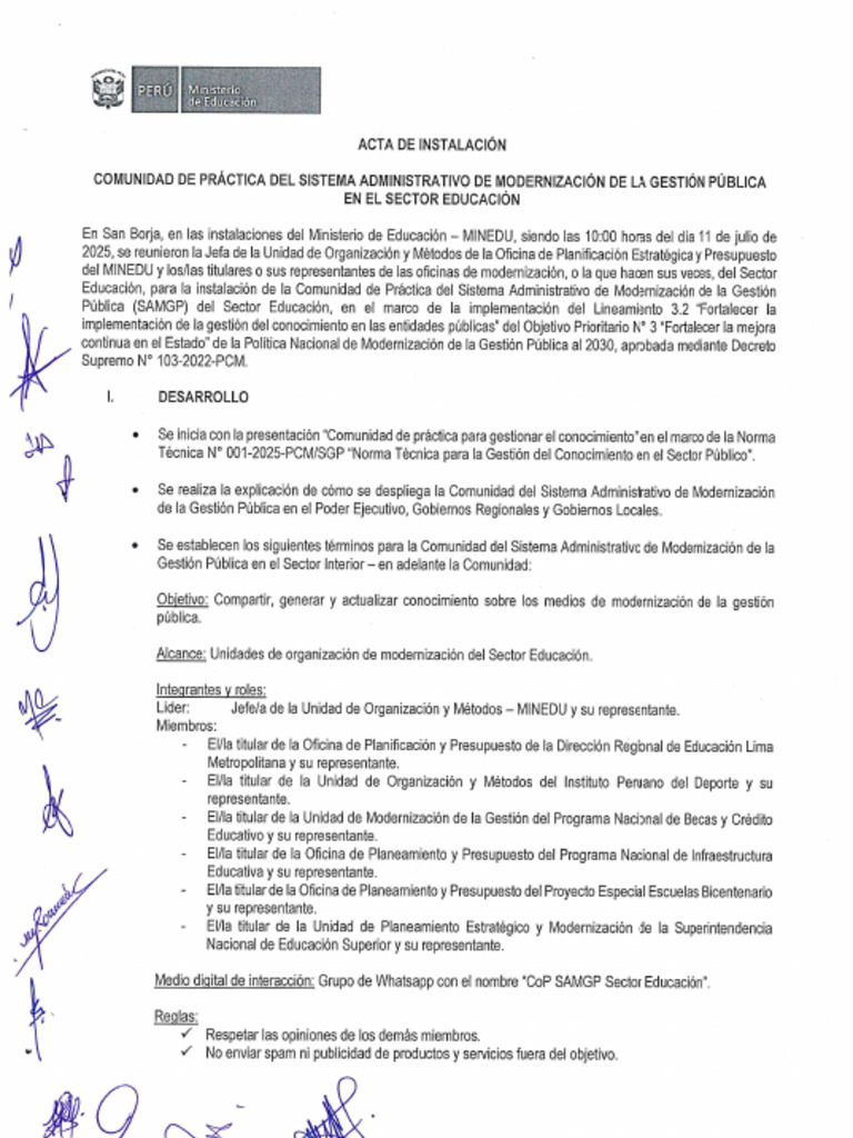 Acta Minedu2 | PDF