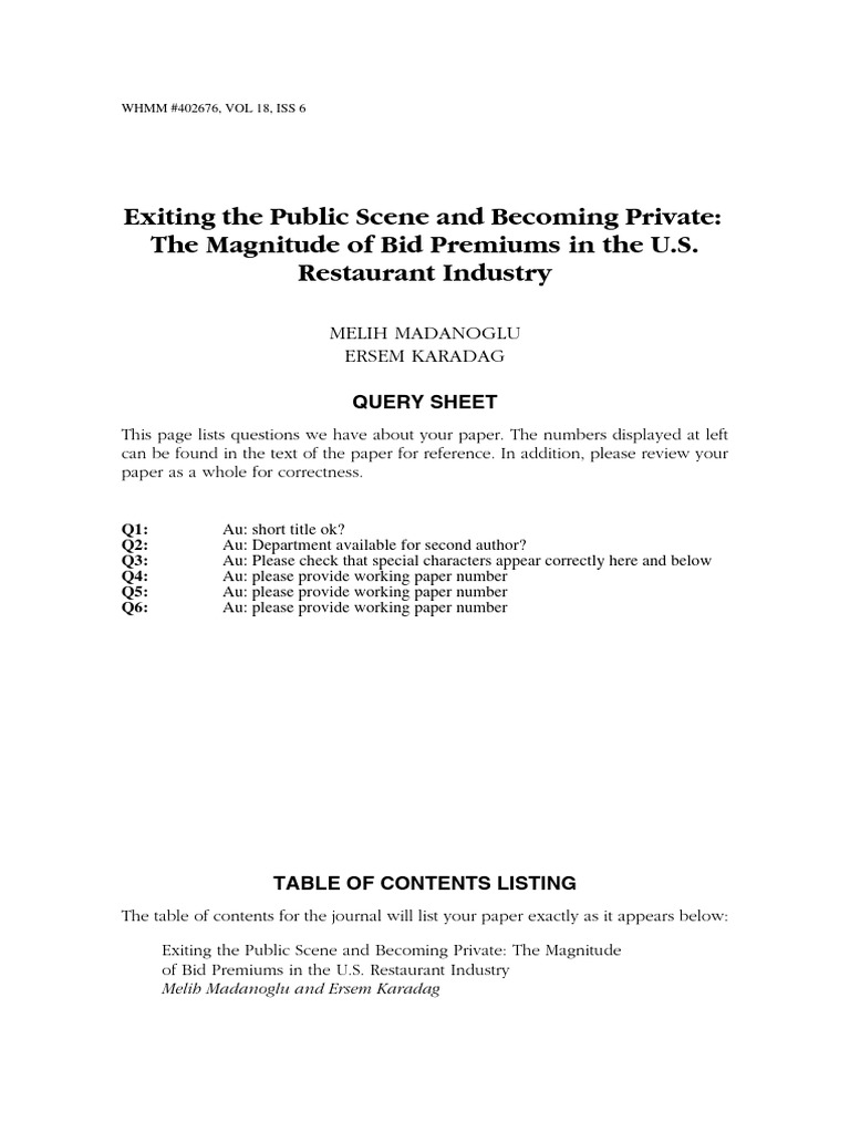 JHMM Going Private Proofs June 15 | PDF | Leveraged Buyout | Stocks