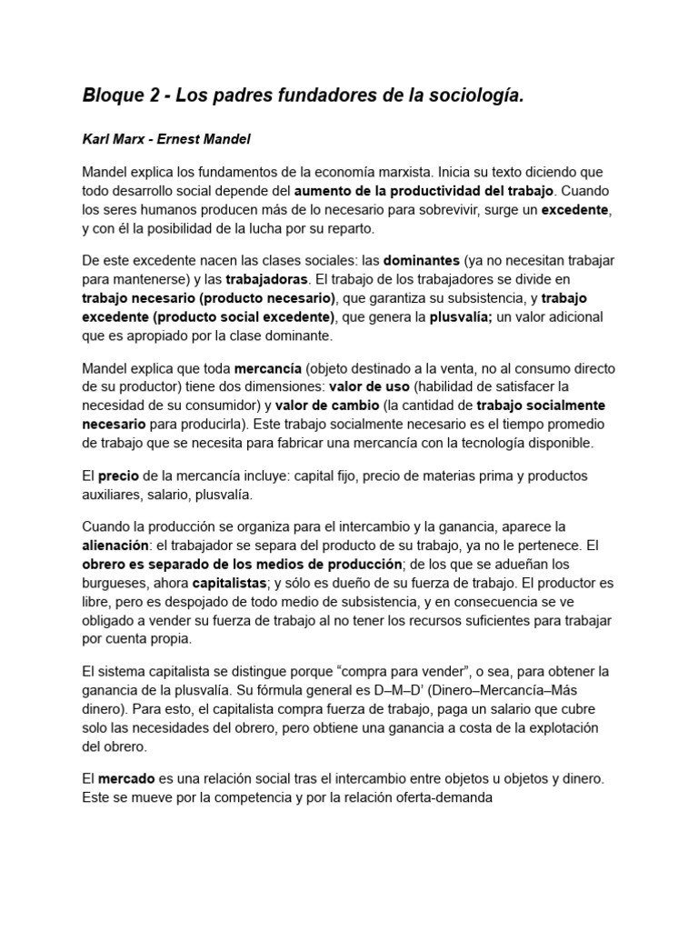 Fundamentos de la Sociología y Marxismo | PDF | Emile Durkheim | La ...
