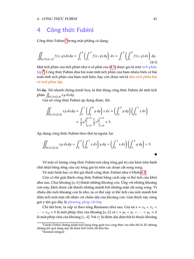 Công TH C Fubini | PDF