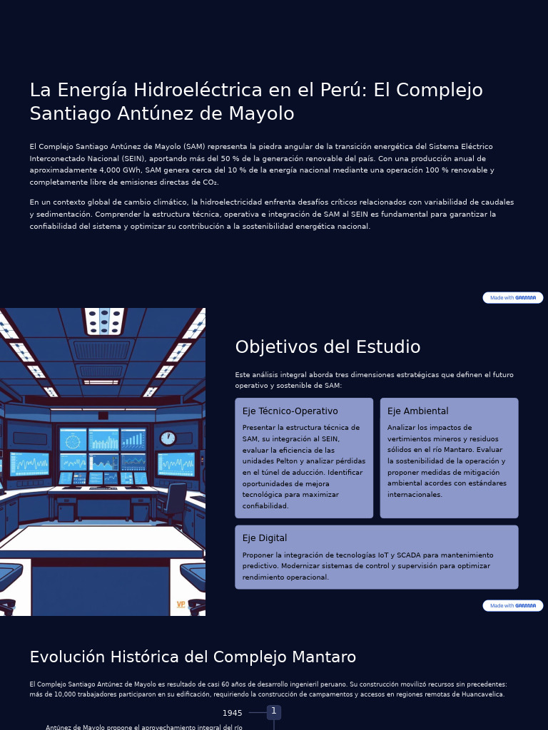 La Energia Hidroelectrica en El Peru El Complejo Santiago Antunez de ...