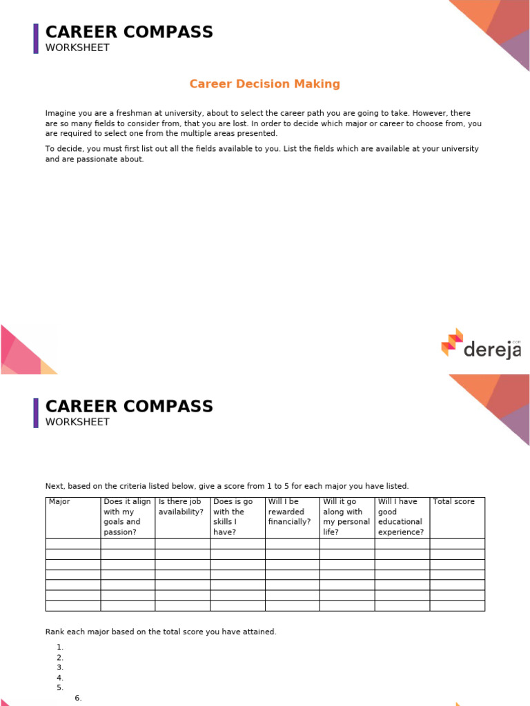 Career Decision Making | PDF