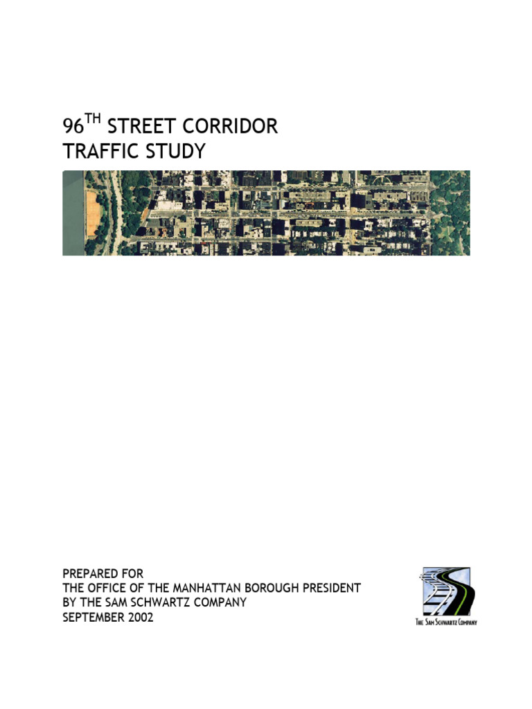 96th_St_Traffic_Study | PDF | Traffic | Intersection (Road)