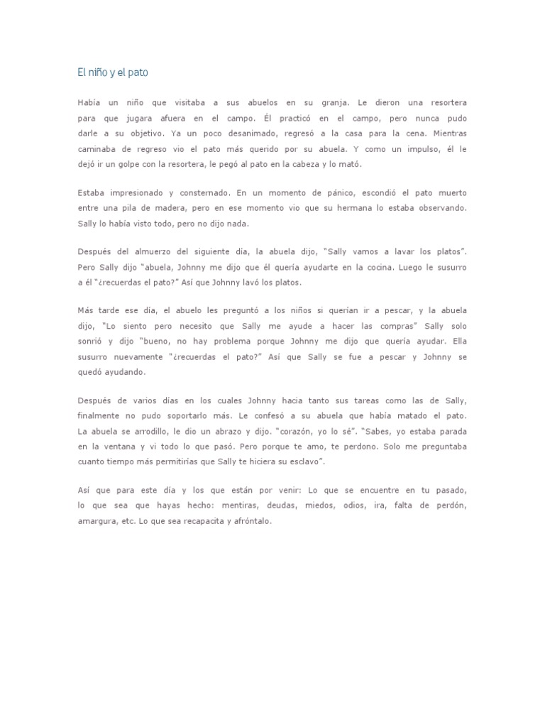 El Niño y El Pato | PDF